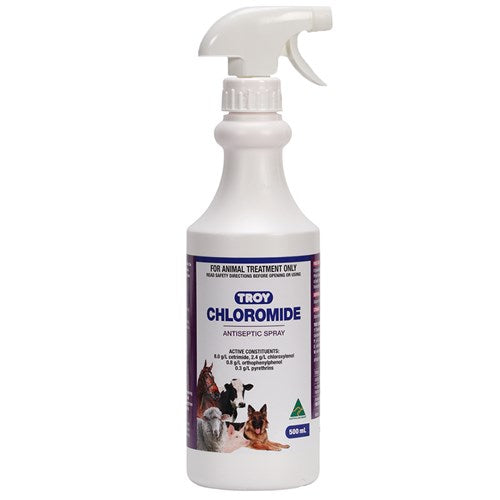 Troy Chloromide Antiseptic Spray 500mL – The Nearside Saddlery & Outfitters